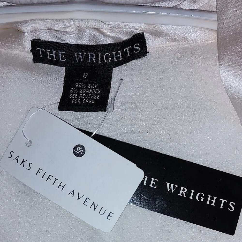 The Wrights | Tops | The Wrights Silk Blouse Sleeveless Twist Neck ...